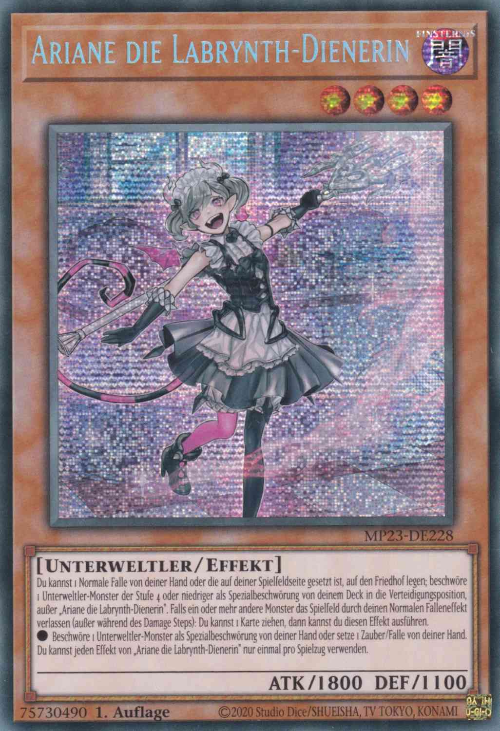 Ariane die Labrynth-Dienerin MP23-DE228 Yugioh Karte