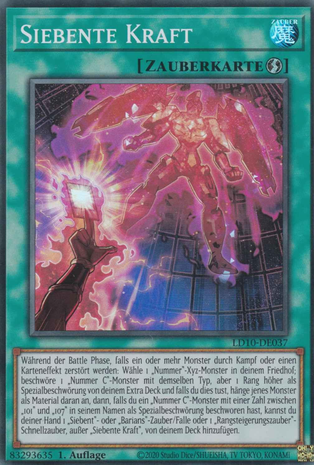 Siebente Kraft LD10-DE037 Yugioh Karte