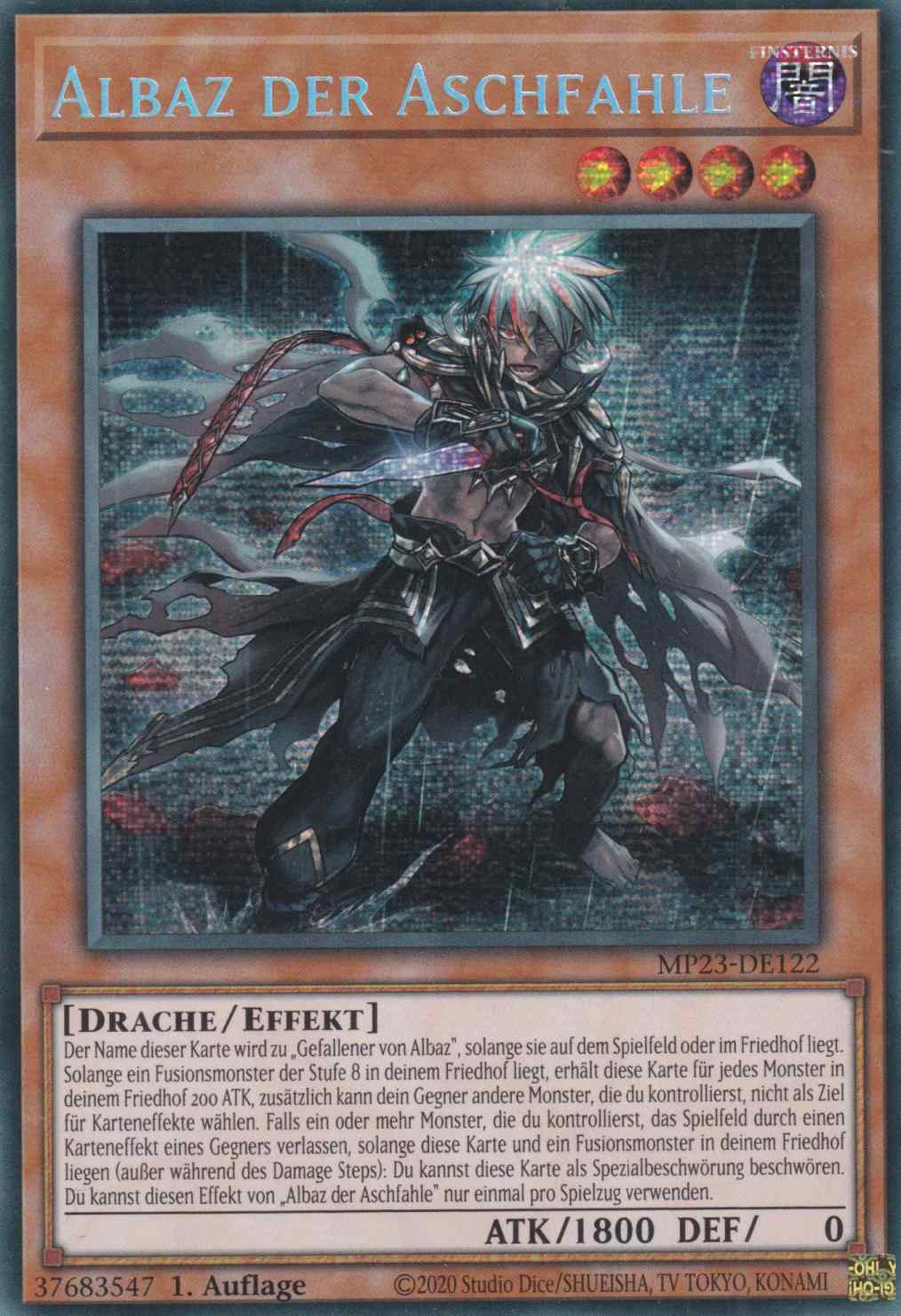 Albaz der Aschfahle MP23-DE122 Yugioh Karte