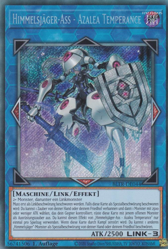 Himmelsjäger-Ass - Azalea Temperance Secret Rare Yugioh Karte