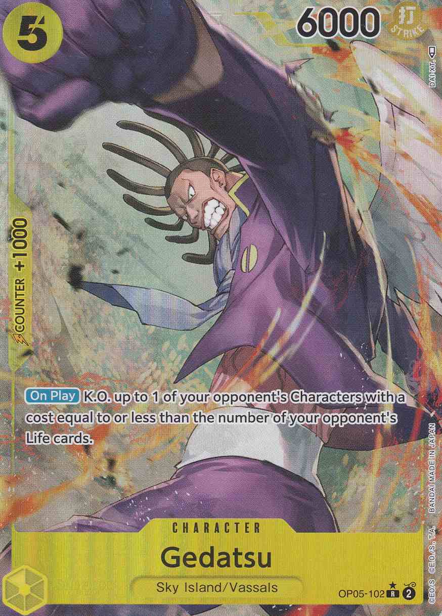Gedatsu Rare OP05-102 Parallel Alternative Art. One Piece Karte kaufen